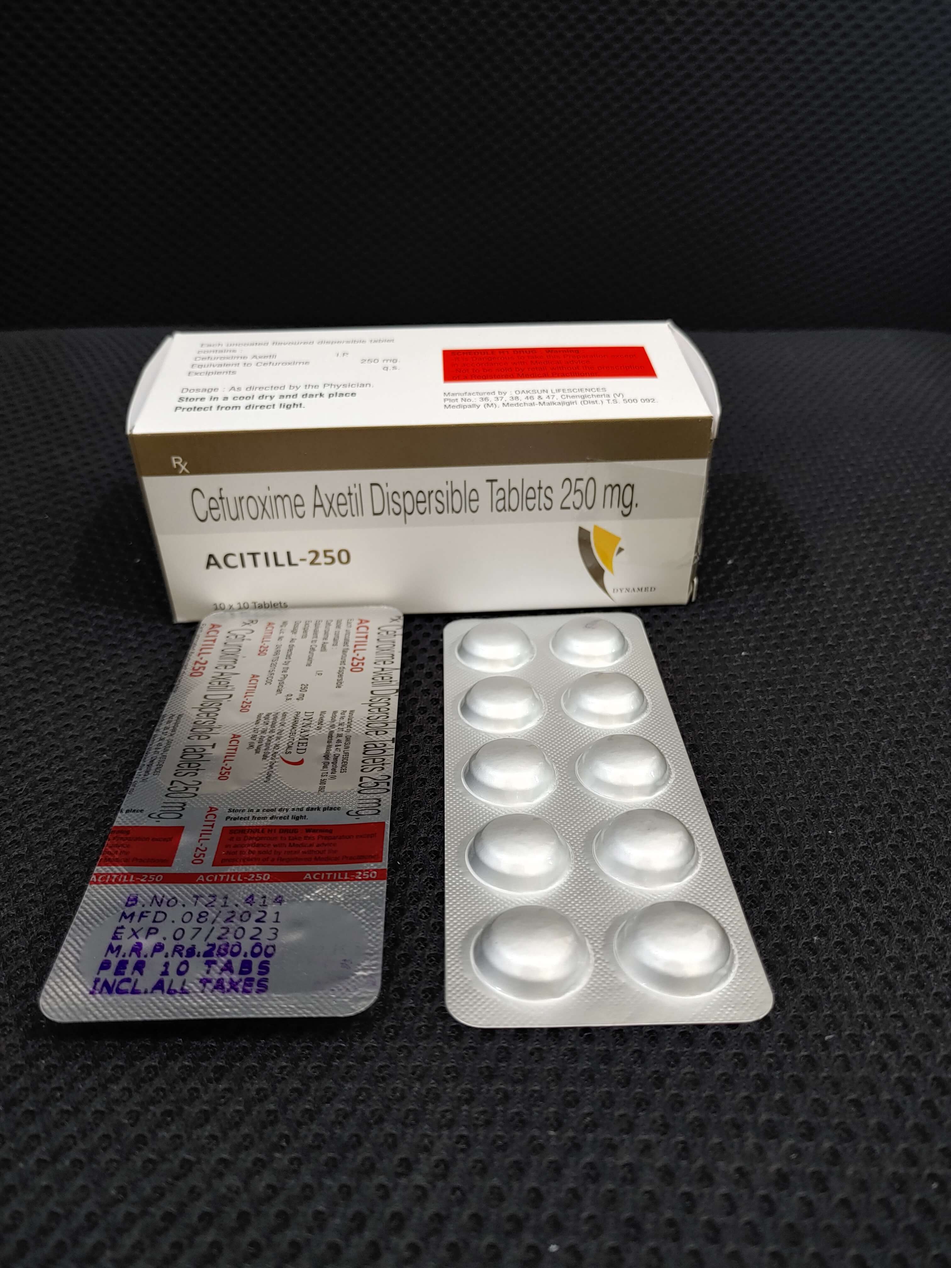 Dynamed Pharmaceuticals, Acitill 250 in Hyderabad India