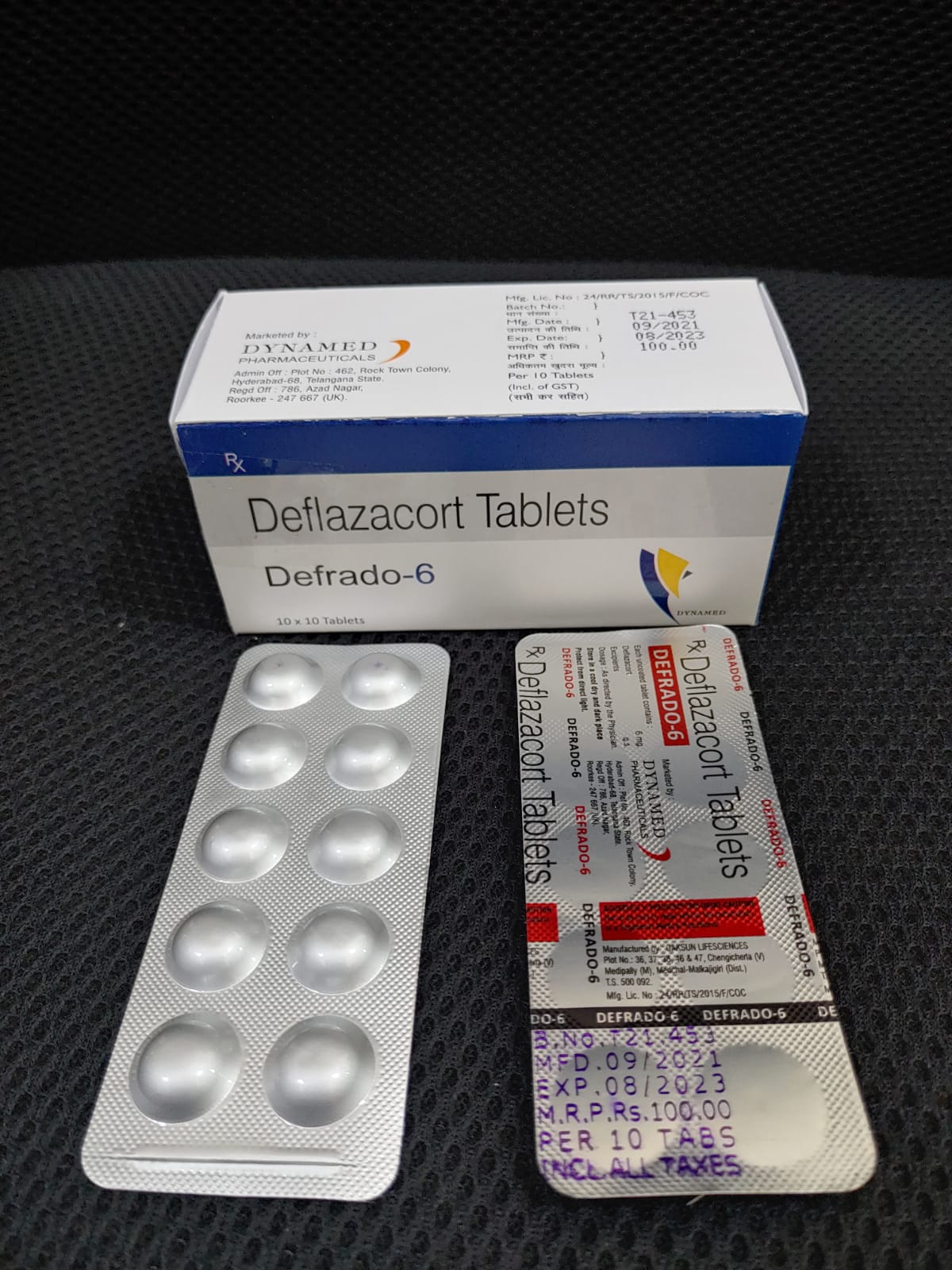 Dynamed Pharmaceuticals, Defrado 6 in Hyderabad India