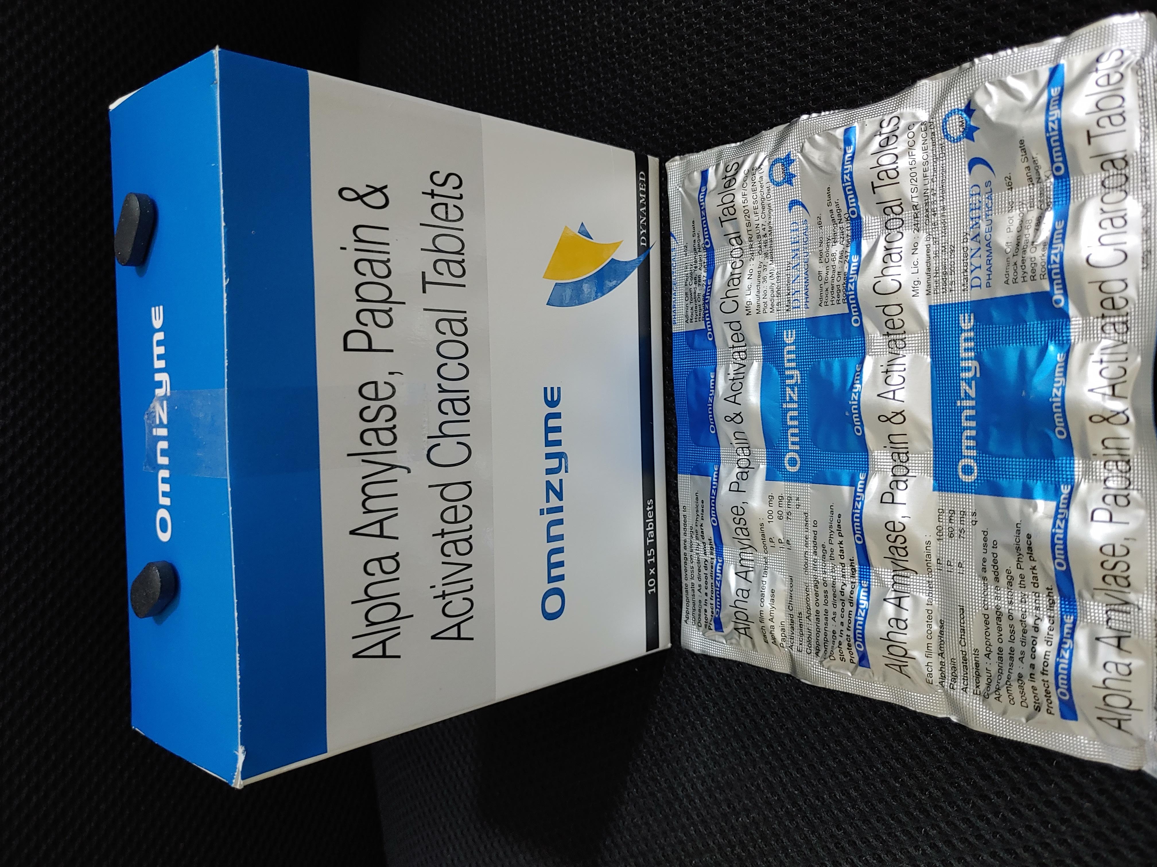Dynamed Pharmaceuticals, Omnizyme tabs in Hyderabad India