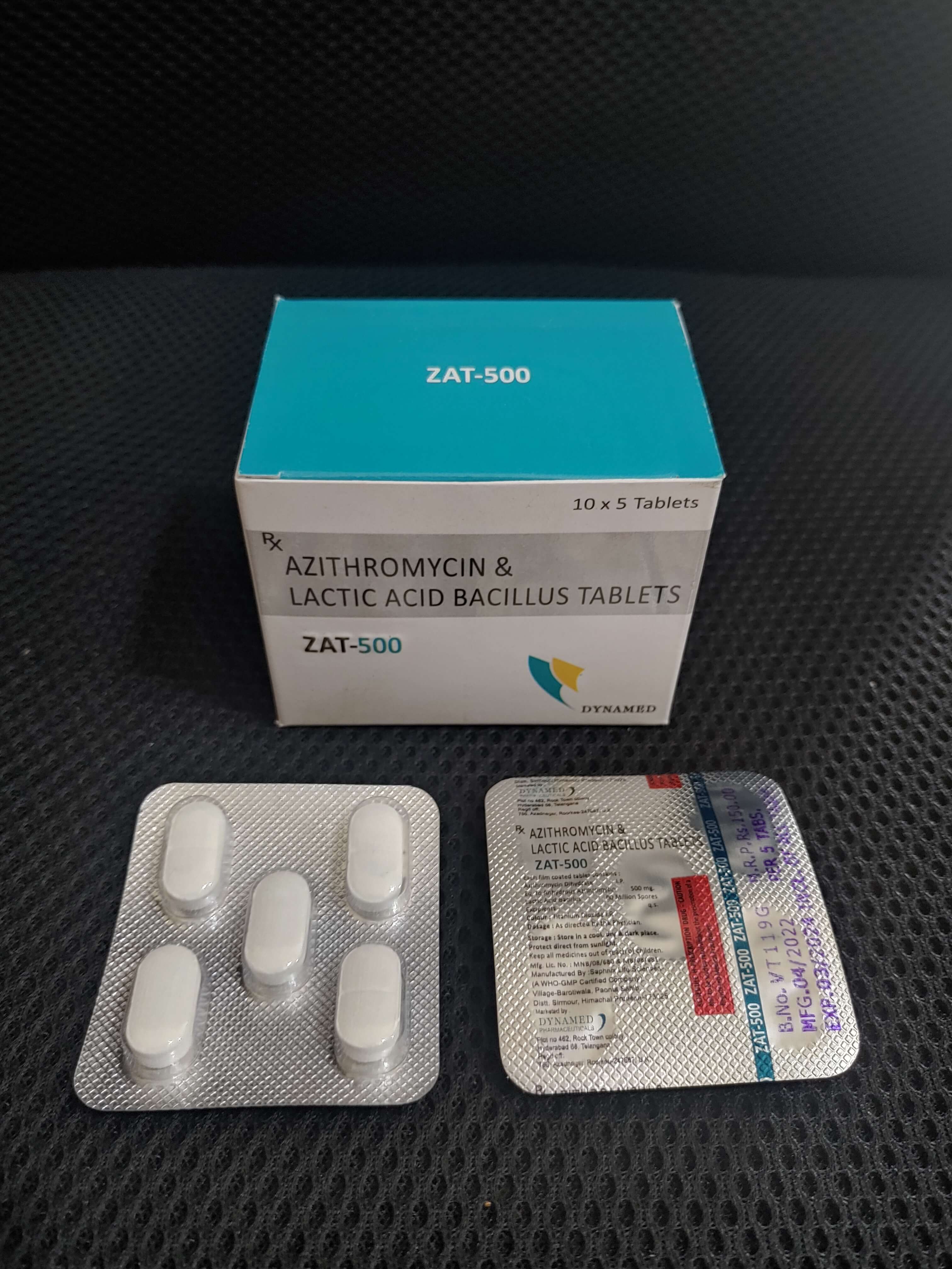 Dynamed Pharmaceuticals, Zat 500 in Hyderabad India