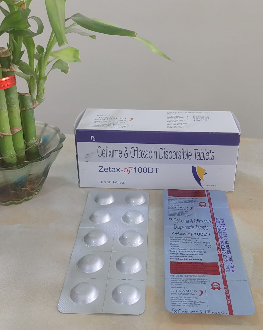 Dynamed Pharmaceuticals, Zetax OF 100 dt in Hyderabad India