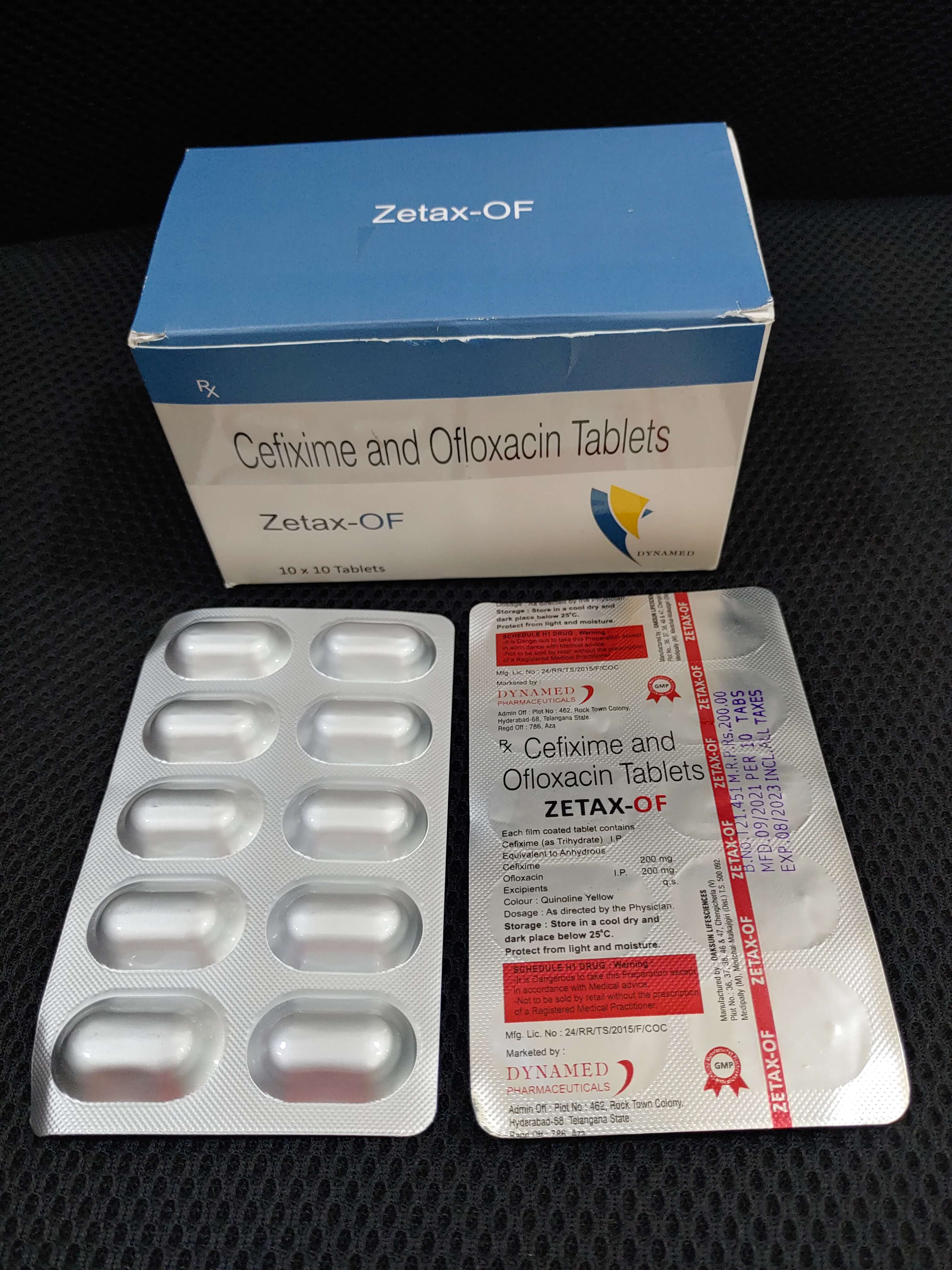 Dynamed Pharmaceuticals, Zetax OF in Hyderabad India
